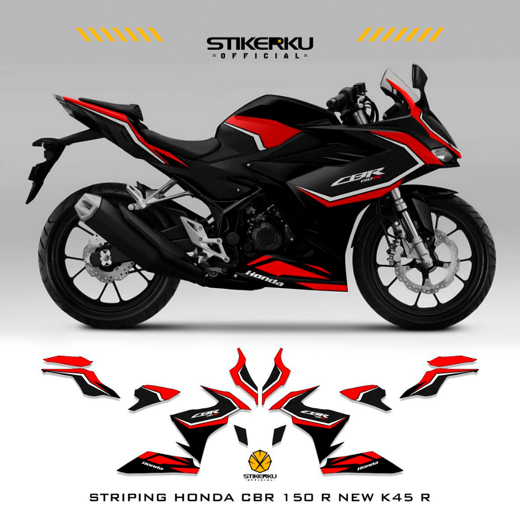 สติกเกอร์ติดตกแต่งรถจักรยานยนต์ CBR150R K45R MOTIF 7 CBR 150R STICKER ...