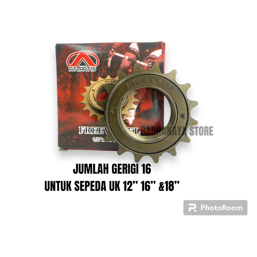Freewheel เฟืองโซ่จักรยานด้านหลังความเร็วเดียว 16T 18T Uk 12", 16" และ18" นิ้วนิ้วนิ้ว | Shopee ...