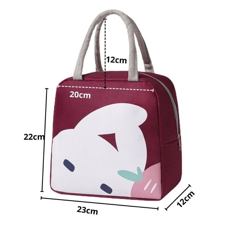 กระเป๋าเก็บของ แบบพกพา ที่ทนความร้อน พิมพ์ลายตัวอักษร | Shopee Thailand