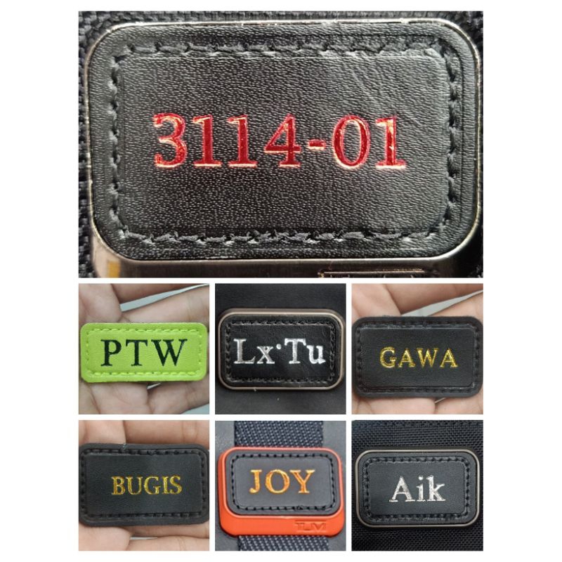 ชื่อเริ่มต้น Tumi เพิ่มเติมนูน/ Tumi initial นูน/ Tumi Patch | Shopee ...