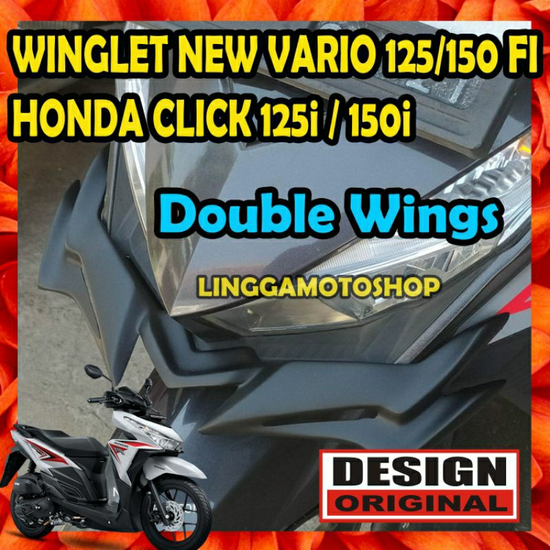 Winglet VARIO 125 LED * 150 GEN 1 DOUBLE WINGS * HONDA CLICK 125i 150i ...