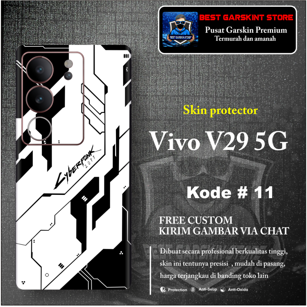 (บรรจุ 2 ชิ้น) Vivo V29 5G Skin Phone Sticker Motif 11-15 (สามารถขอภาพได้) | Shopee Thailand