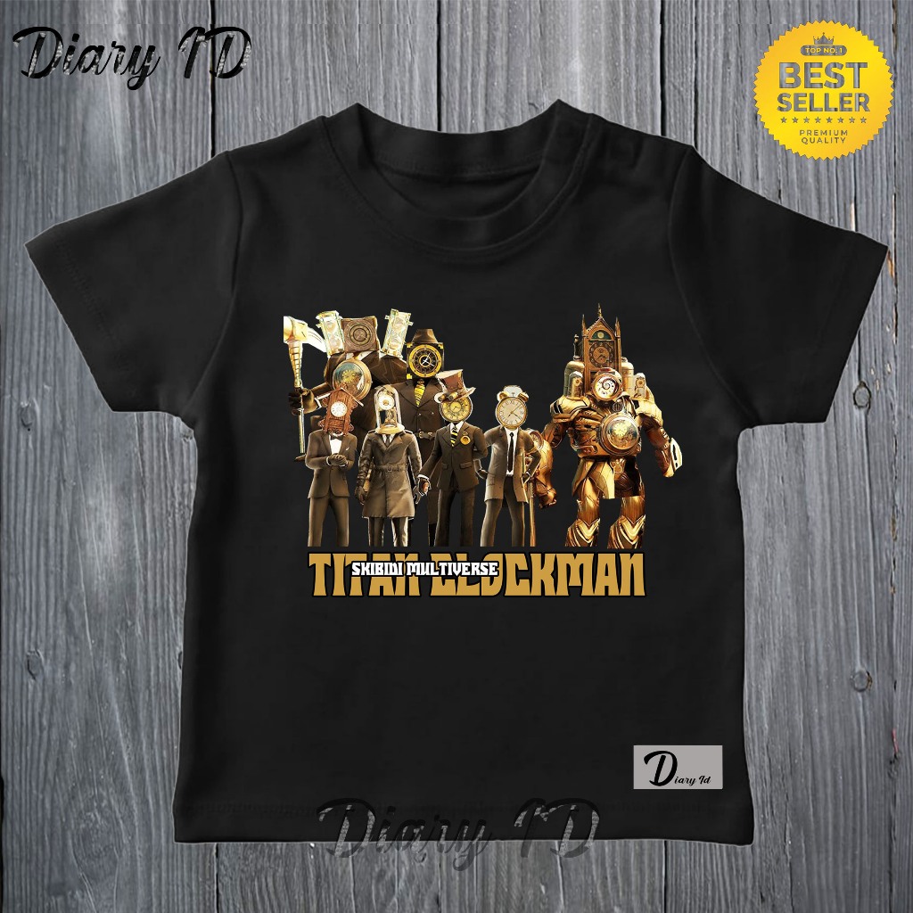 KATUN TITAN CLOCK MAN MULTIVERSE CHILDRENS AGENCY เสื้อยืดพรีเมี่ยมผ้า ...