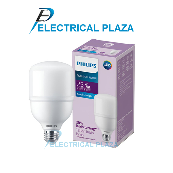 Putih Philips LED TrueForce Ess 25W สีขาว Cool Daylight 6500K Tforce ...