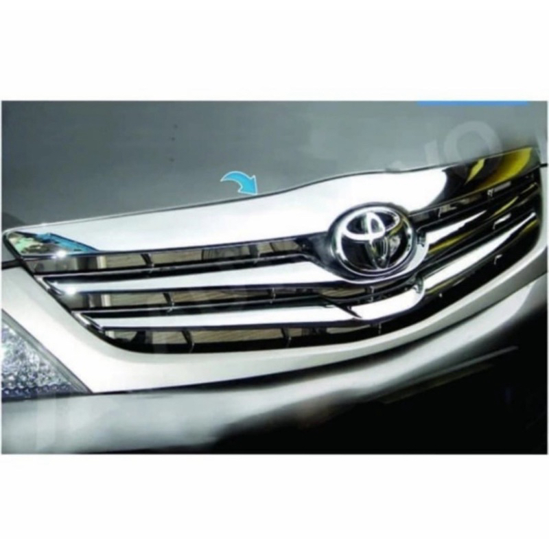 Mesin Hood Molding List Chrome Grand Innova 2012 2013 2014 2015 Hood ...
