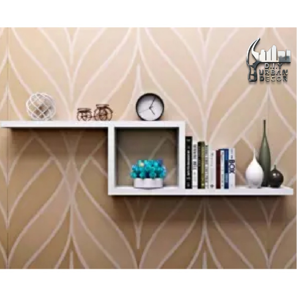 Hambalan ชั้นวางของ (ทรงสี่เหลี่ยมกลาง) ชั้นวางของลอยน้ํา มินิมอล ติด ...