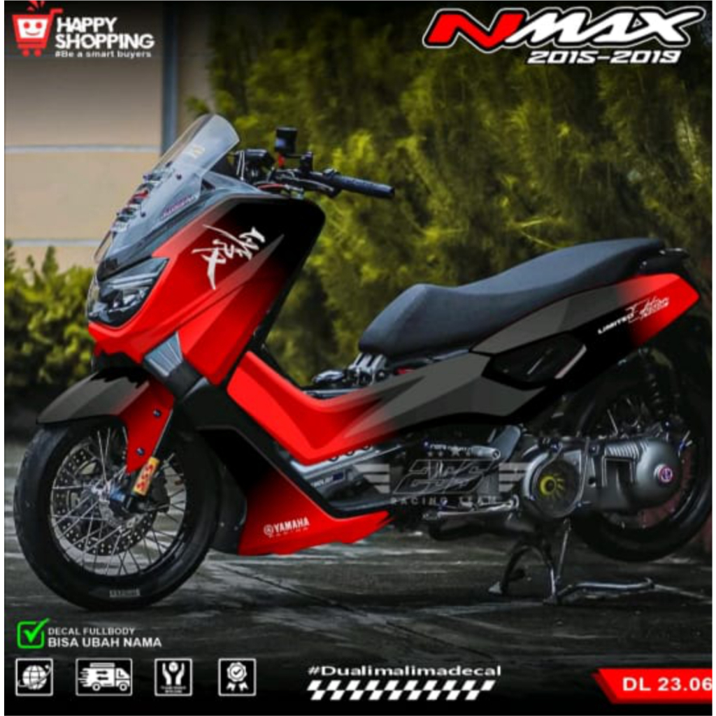 สติกเกอร์ 162 DECALS STICKER NMAX Type OLD FULL BODY Cool DGRADASI ...