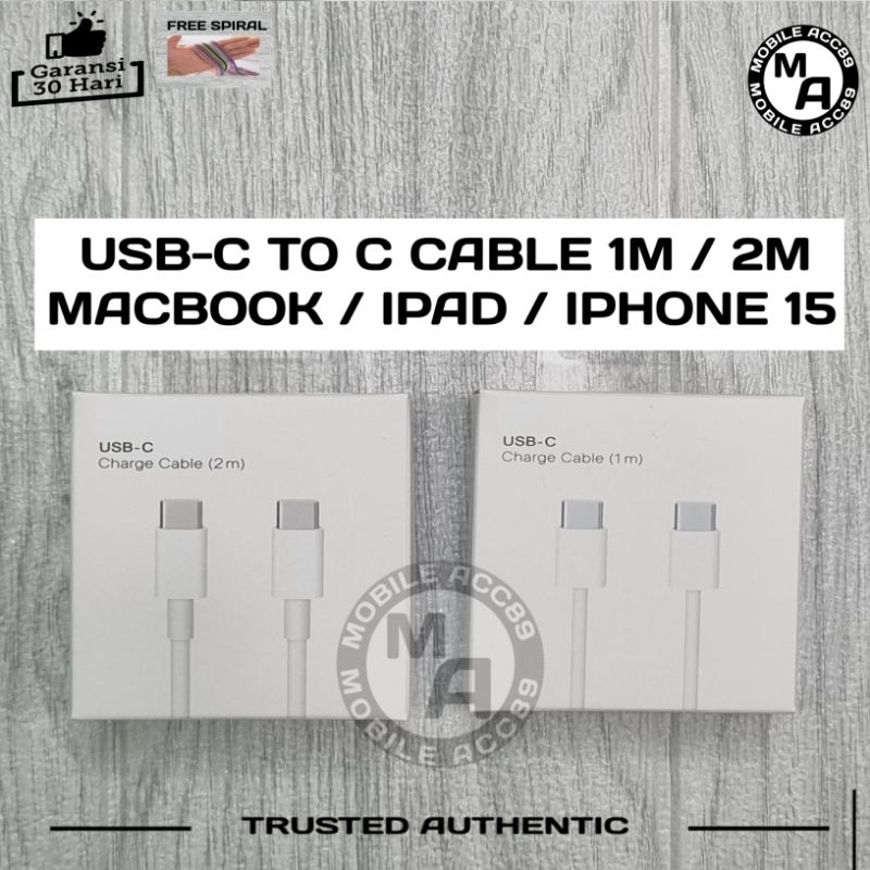 Macbook AIR PRO M1 M2 IPAD สาย USB-C ถึง C 1M/2 เมตร Fast charging Type ...