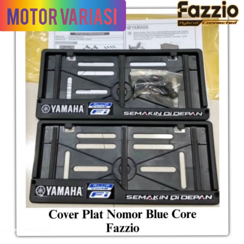 Yamaha Blue Core Plate Cover Fazzio NMAX XMAX LEXI Number Plate Cover ...
