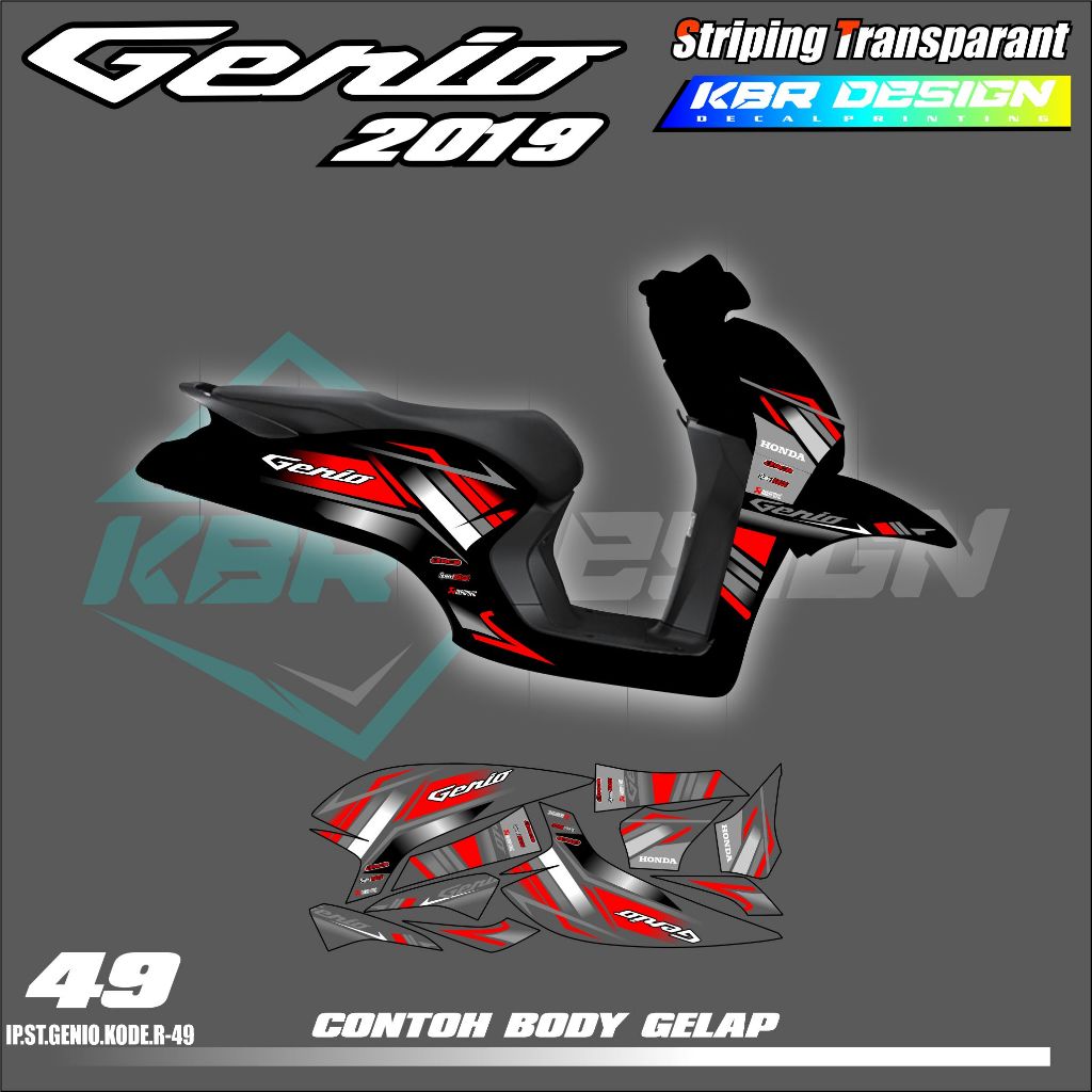 Genio HONDA GENIO สติกเกอร์ ลายรถมอเตอร์ไซค์ 2019 - SIMPLE LIST Of ...