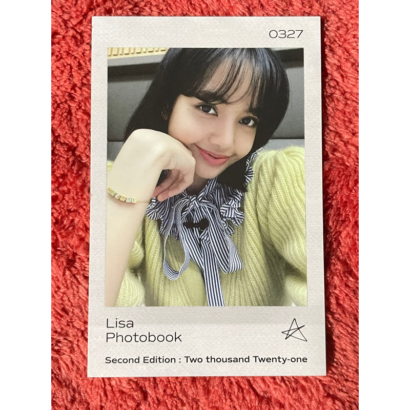 Yg Official โฟโต้การ์ด PC LISA BLACKPINK PHOTOBOOK 0327 VOL. 1 2 3 4 ...