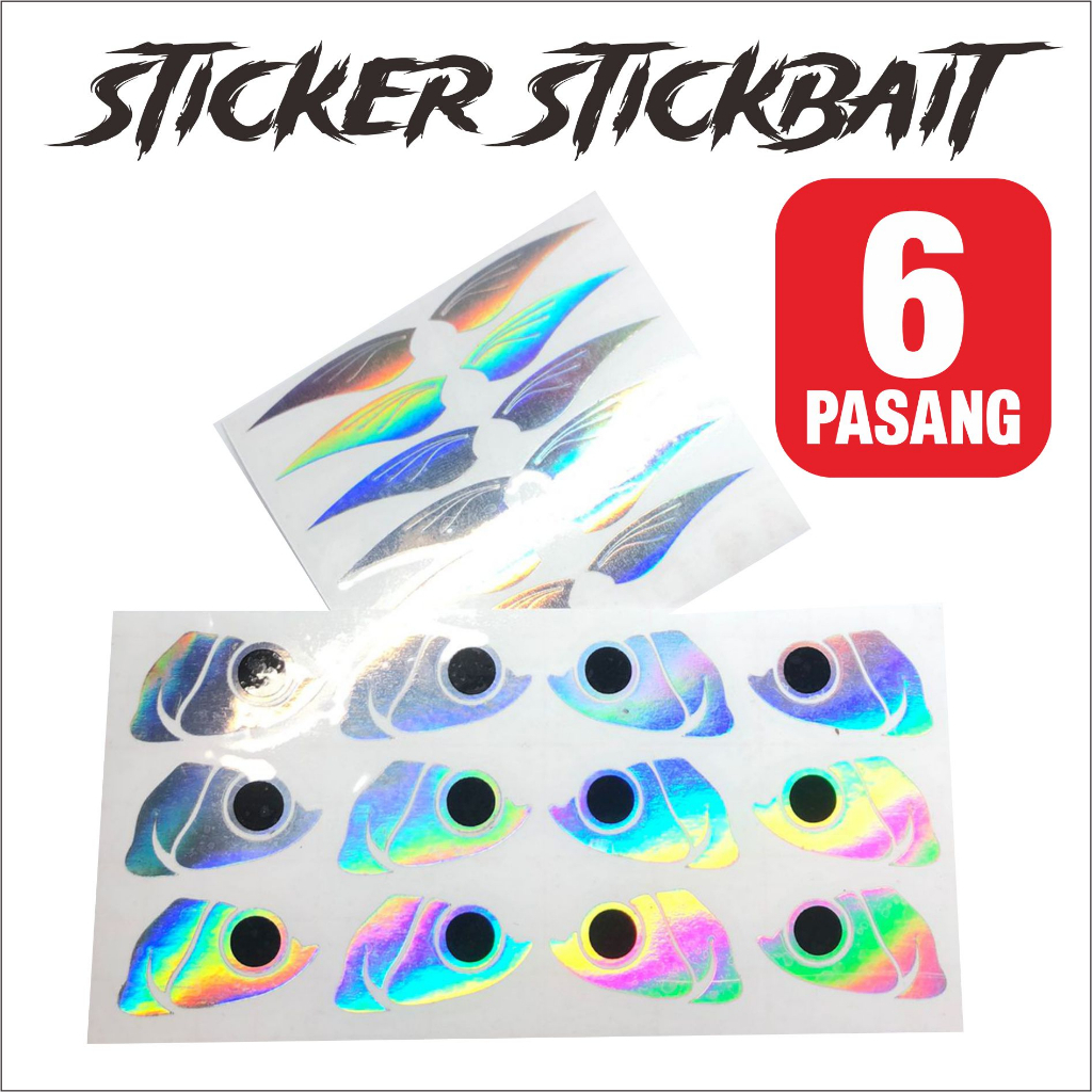 โฮโลแกรมสีรุ้ง handmadfe stickbait Bait Sticker | Shopee Thailand