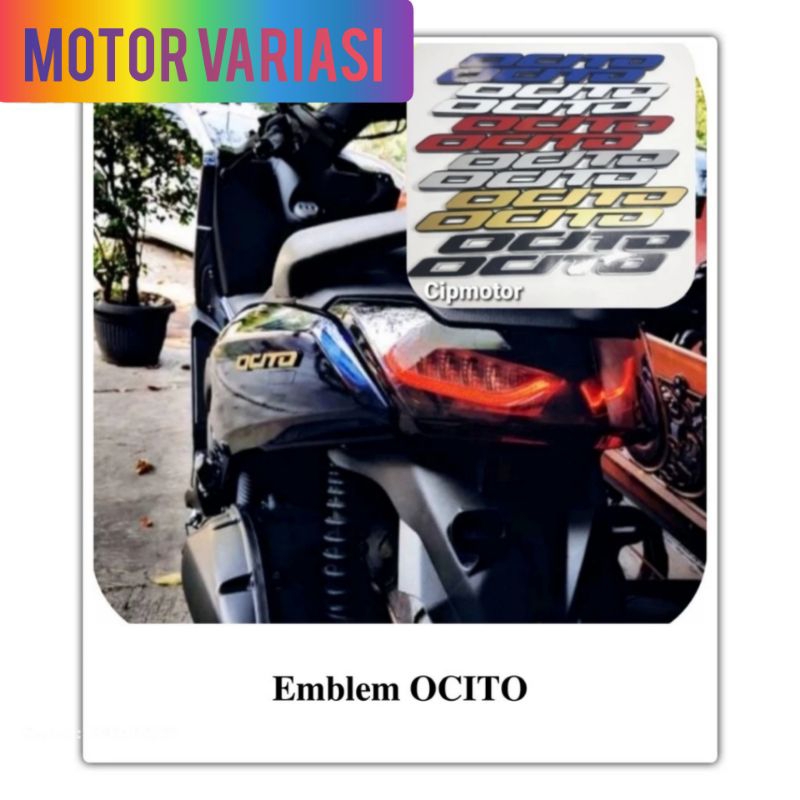 Merah Ocito Emblem Ocito โลโก ้ Ocito รถจักรยานยนต ์ Nmax เก ่ าและใหม ...