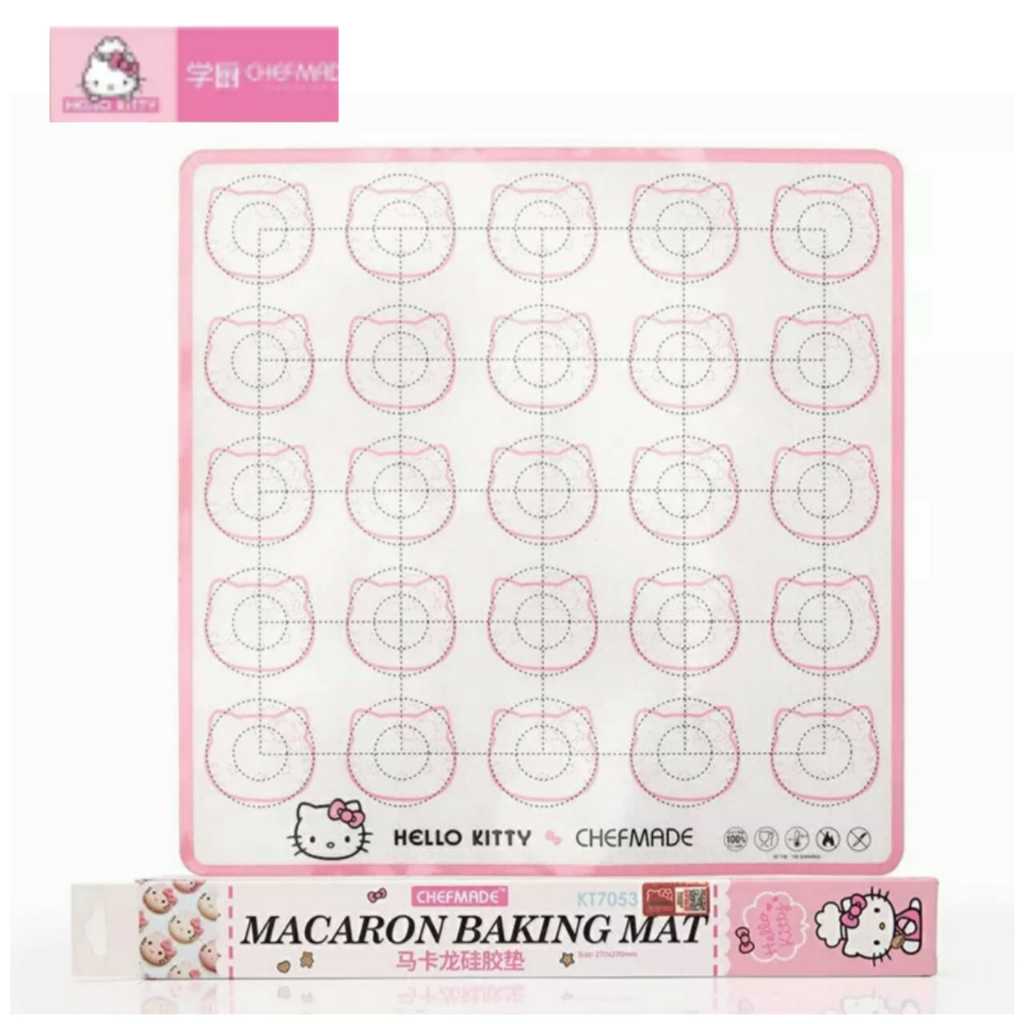 แผ่นรองอบซิลิโคน Chefmade Macaron Hello Kitty - KT7053 / แผ่นรองย่าง ...