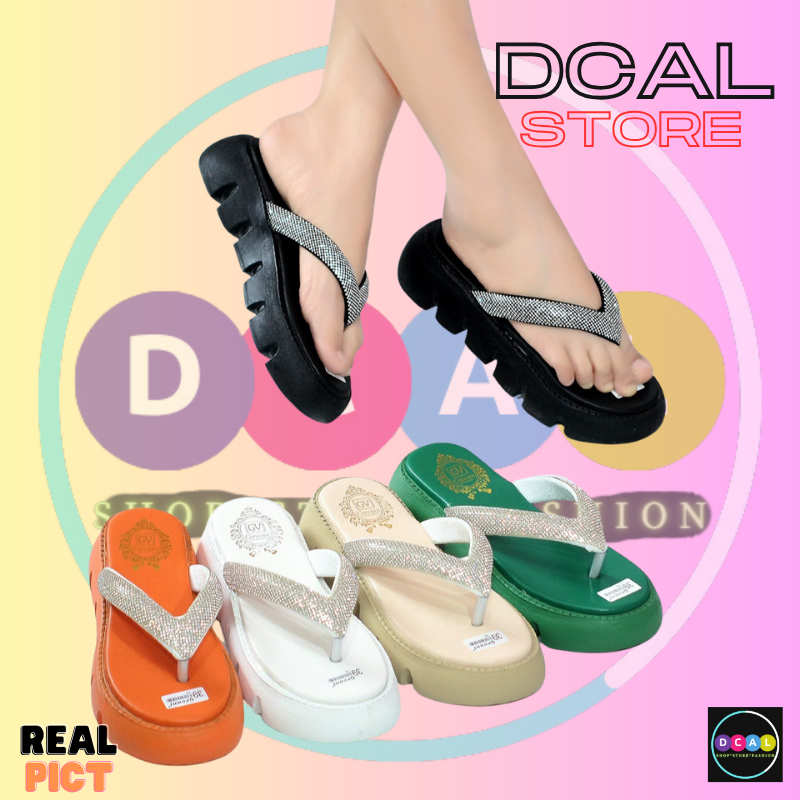 รองเท ้ าแตะผู ้ หญิง Dcal FLAT PREMIUM วัสดุ AP32 | Shopee Thailand