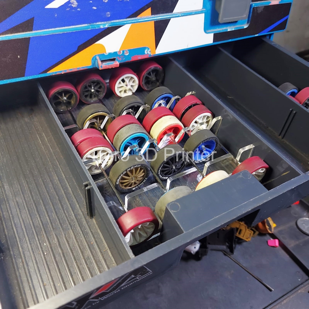 Tamiya กล่องลิ้นชักอะคริลิคแบ่งล้อยาง HJH VS 8010 Mini4WD Box - Z ...