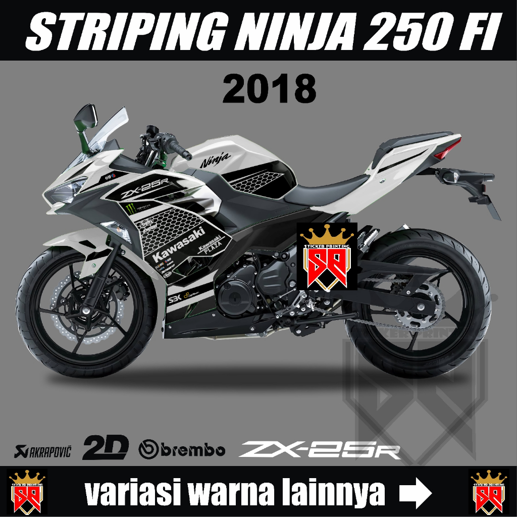 สติกเกอร์ NINJA 250 2018-2020/DECA NEW NINJA FI 250 | Shopee Thailand