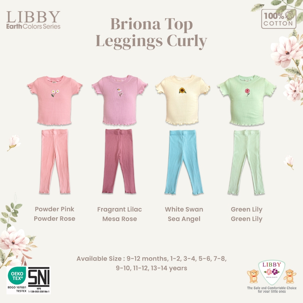 Libby Girls& 39; สูท Briona Top & เลกกิ้งลอน อายุ 9 เดือน - 8 ปี ...