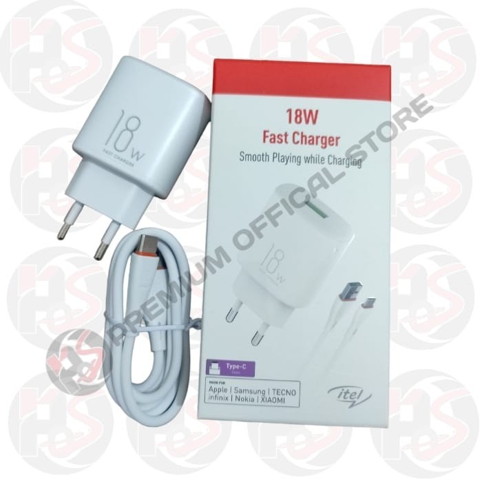 Itel อะแดปเตอร์สายชาร์จ Type-C 18W ชาร์จเร็ว ICW-182EC | Shopee Thailand