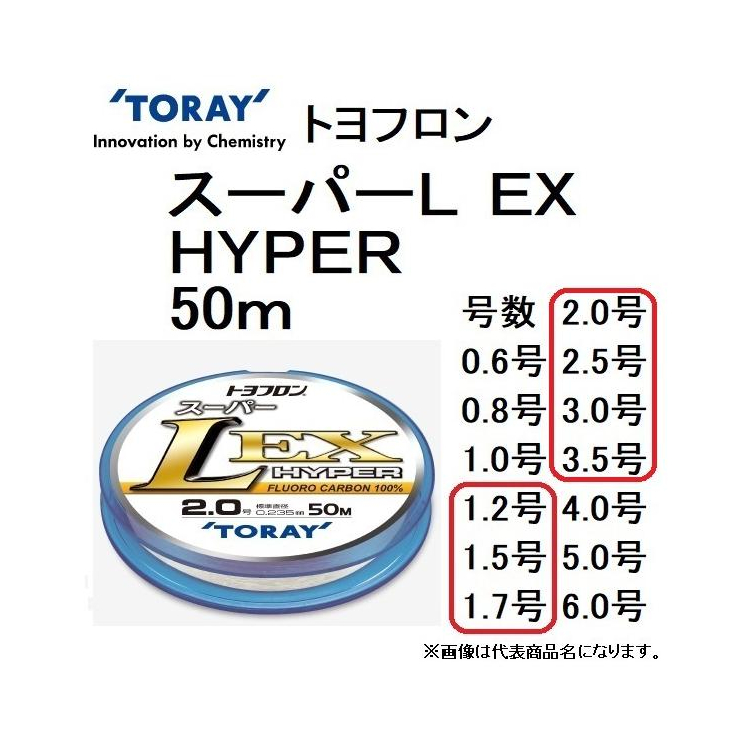 Toray Toyoflon Super L EX Hyper Fluorocarbon Leader 50 ม. (S75X) | Shopee Thailand