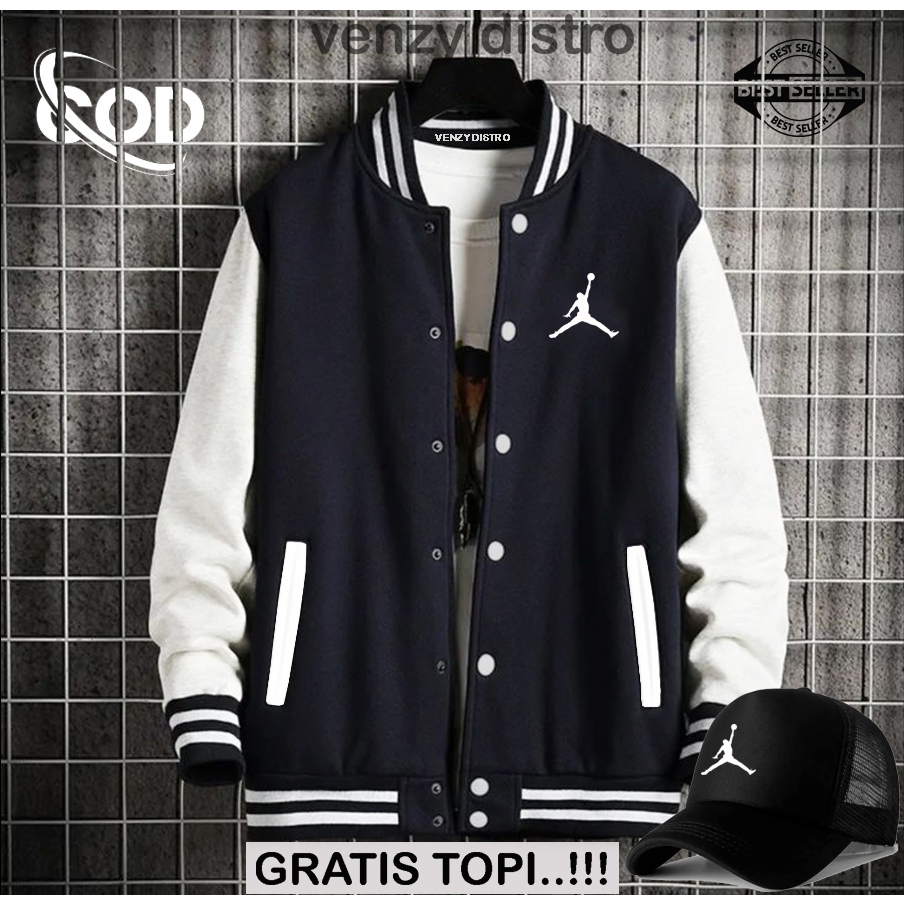 ฟรี หมวก..!!! คุณภาพระดับพรีเมียม สีขาว Jrd ปุ่มข้อความ Varsity ...