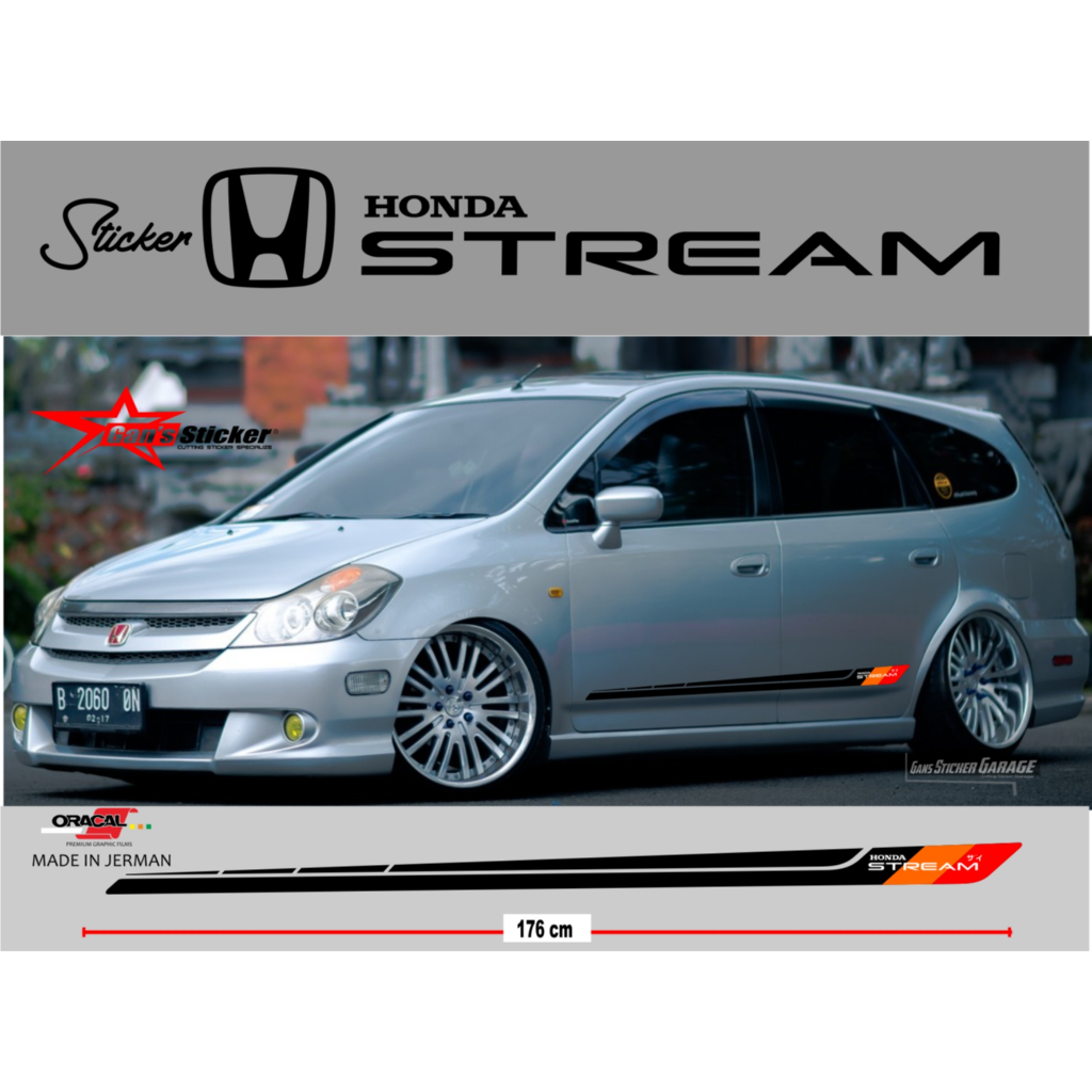 สติ ๊ กเกอร ์ HONDA STREAM Accessories HONDA STREAM | Shopee Thailand