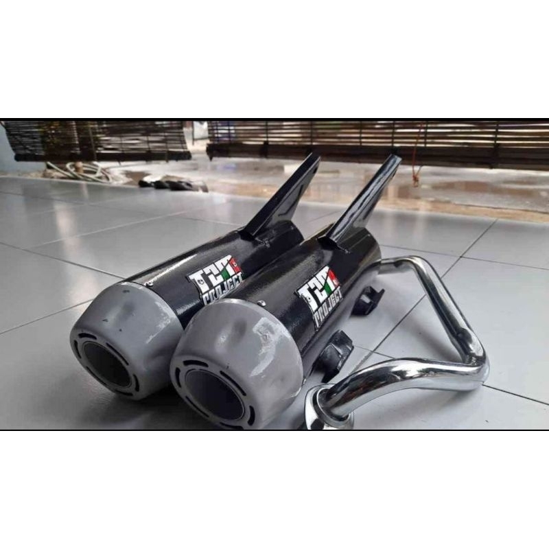 ท่อไอเสีย suzuki tzm racing skywave,skydrive, spinn,hayate,xeon gt ...
