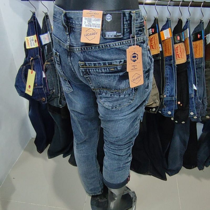Lugarry ORIGINAL DARK SNOW WASHED LONG JEANS REGULAR STANDARD รุ่น ...