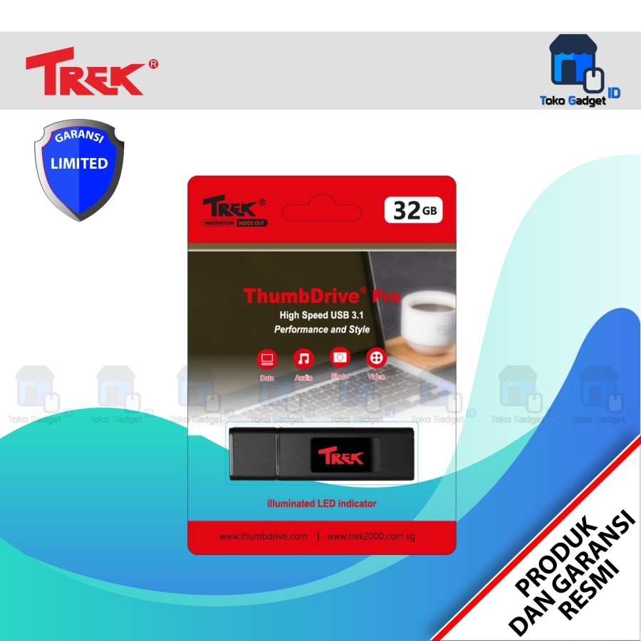 Trek Metal Flash Disk (นิ้วหัวแม่มือความเร็วสูง) USB Pro / USB 3.1 - 32GB | Shopee Thailand