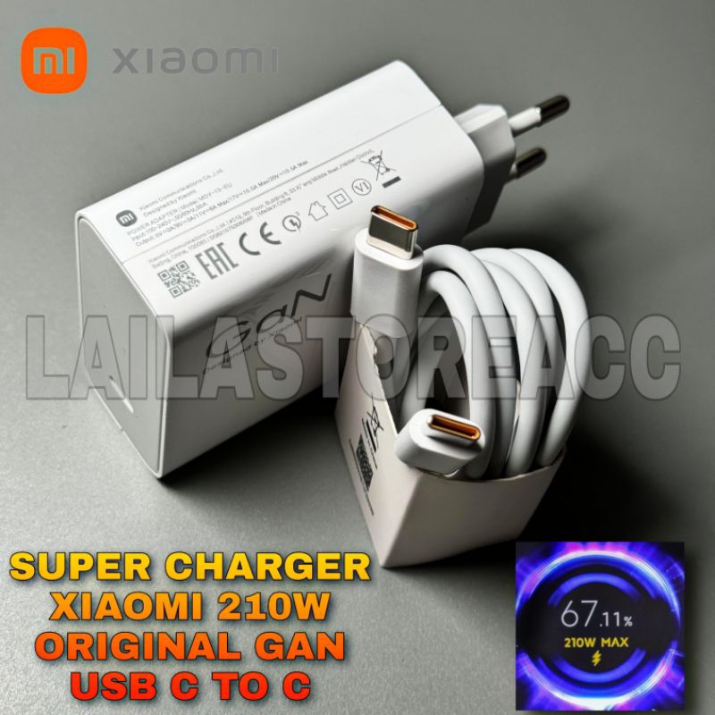 Super Charger Casan Xiaomi 210W Redmi Note 12 13 Pro MI 10 Ultra Xiaomi ...