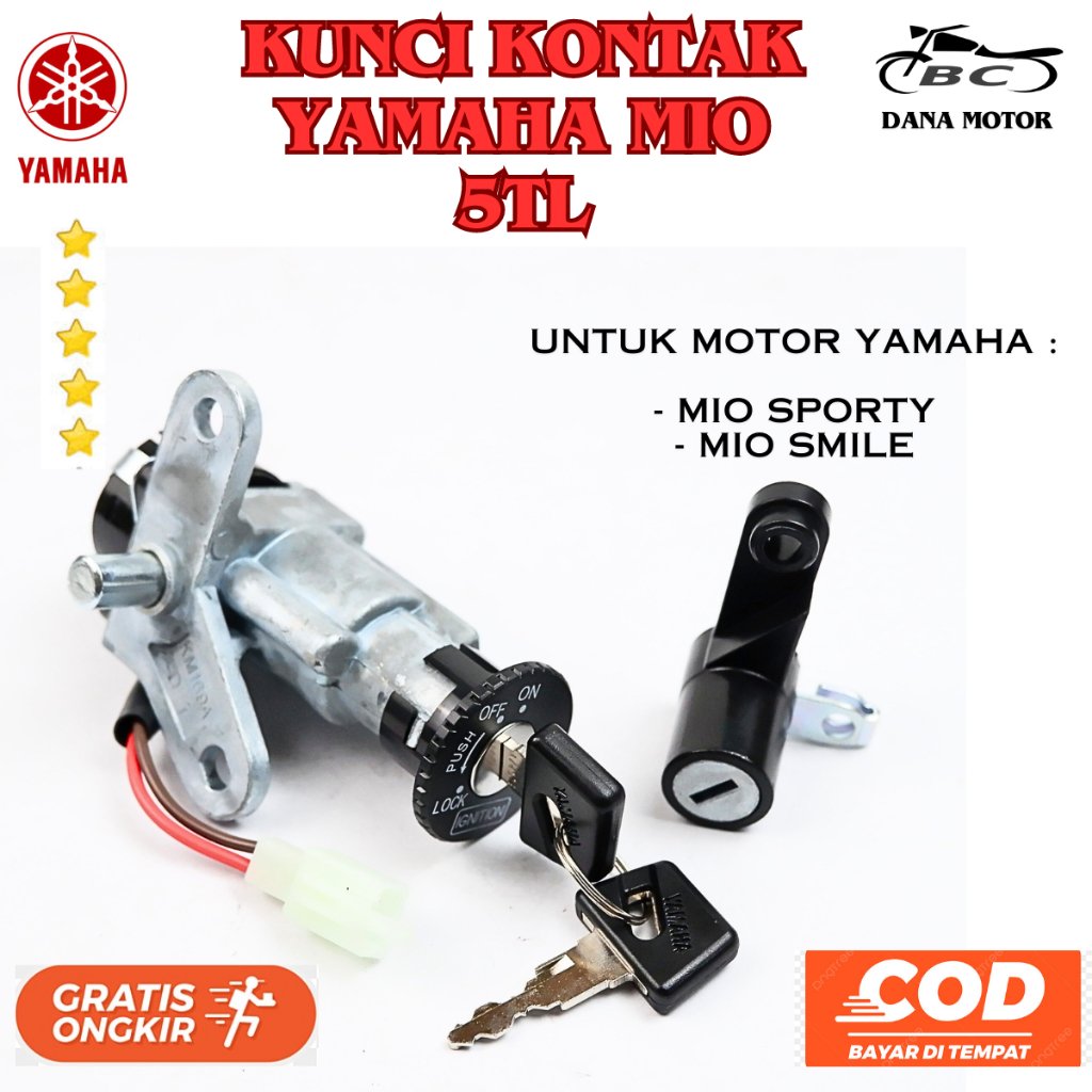 กุญแจจุดระเบิด Yamaha Mio 5TL - Mio Sporty & Mio Smile Motorcycle ...