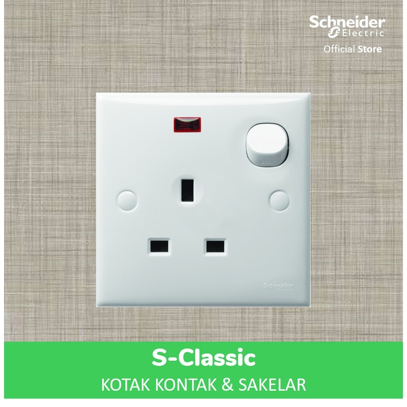 Stop Contact AC Clipsal Schneider/Schneider Electric S-Classic 1 Gang ...