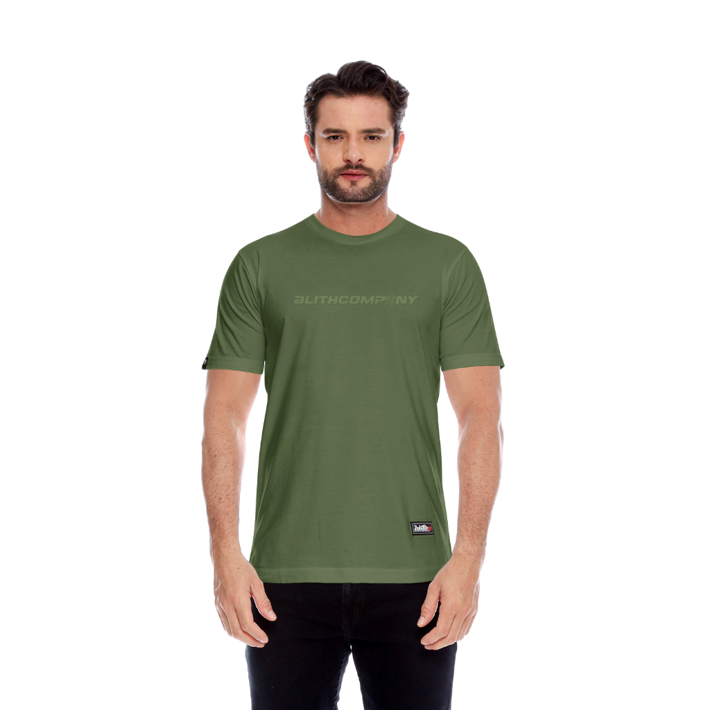 Blith - เสื้อยืดโลโก้พื้นฐานความหนาแน่นสูง Sabban หนากระบองเพชรสีเขียว ...