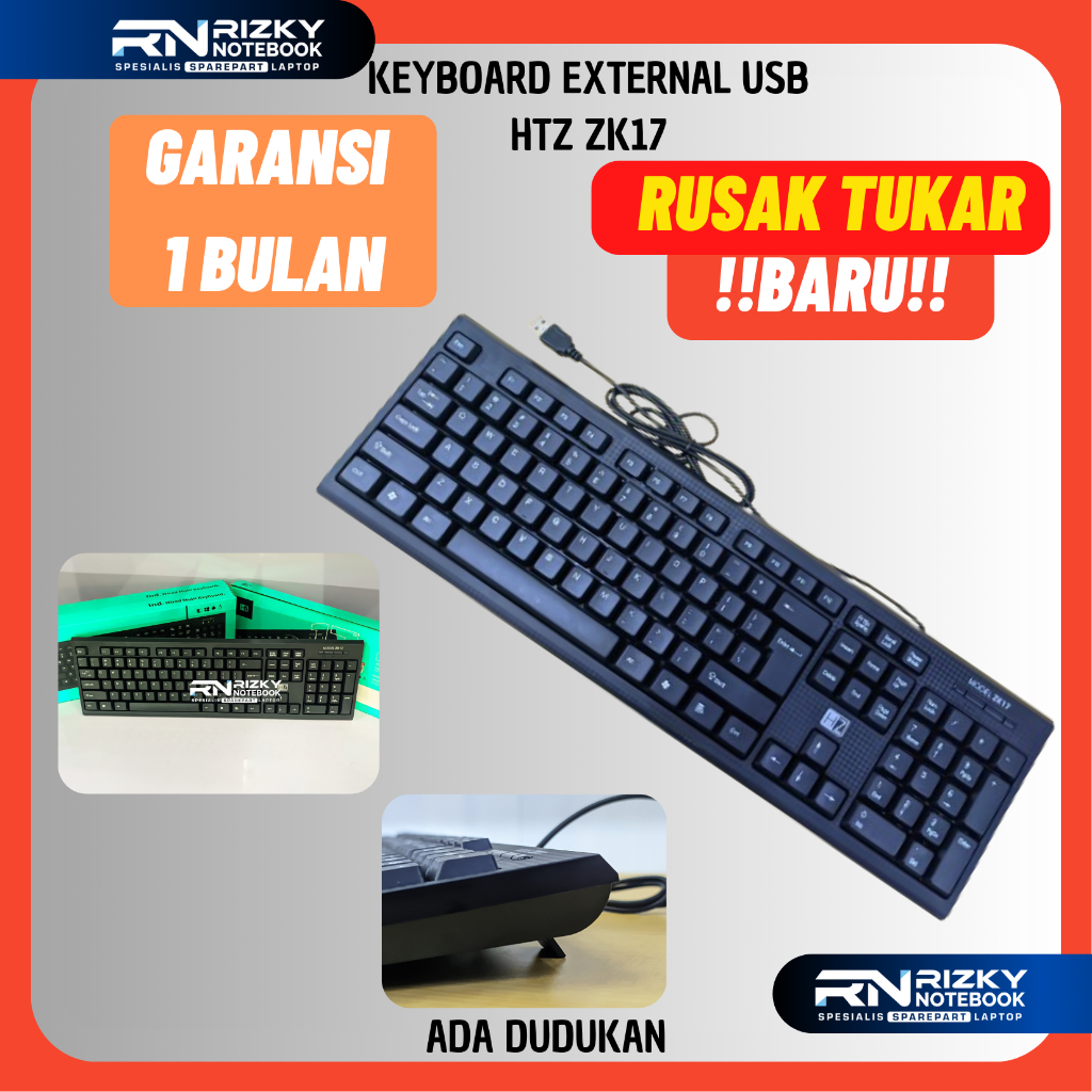 รับประกัน คุณภาพ!!! คีย์บอร์ด Usb EXTERNAL NUMLOCK แบบมีสาย HEATZ ZK17 ...