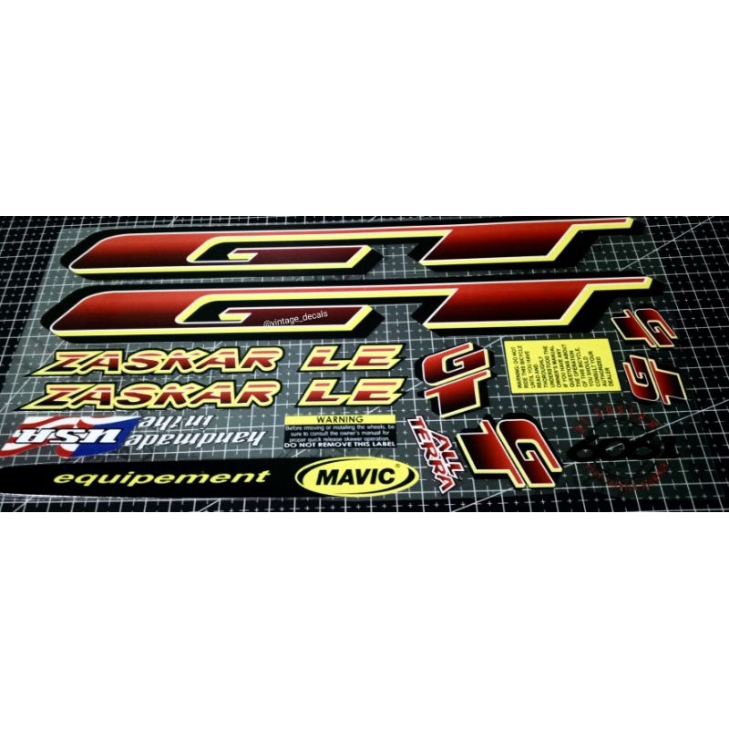 สติ๊กเกอร์ทดแทน GT Zaskar LE | Shopee Thailand