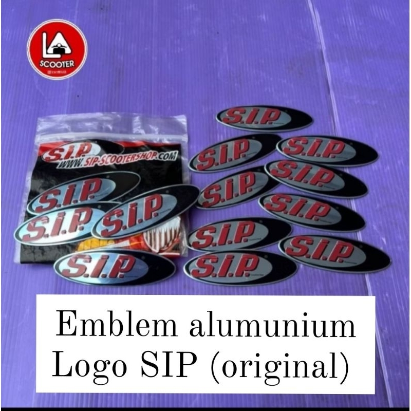 Sip logo Aluminium Emblem (ต้นฉบับ) โดย SIP Scootershop Germany ...