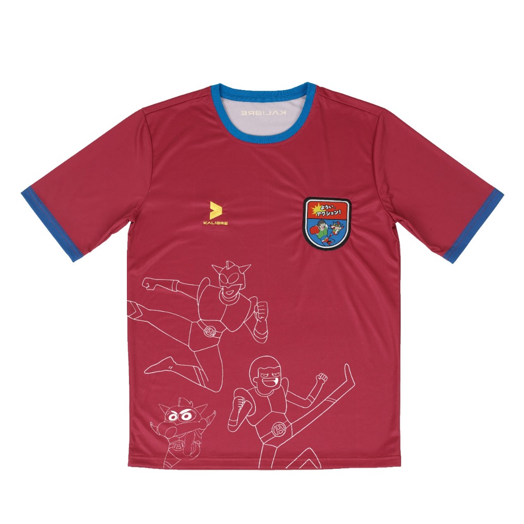เสื้อยืด KALIBRE Crayon Shinchan X Tahilalats Maroon-Blue 981010 ...