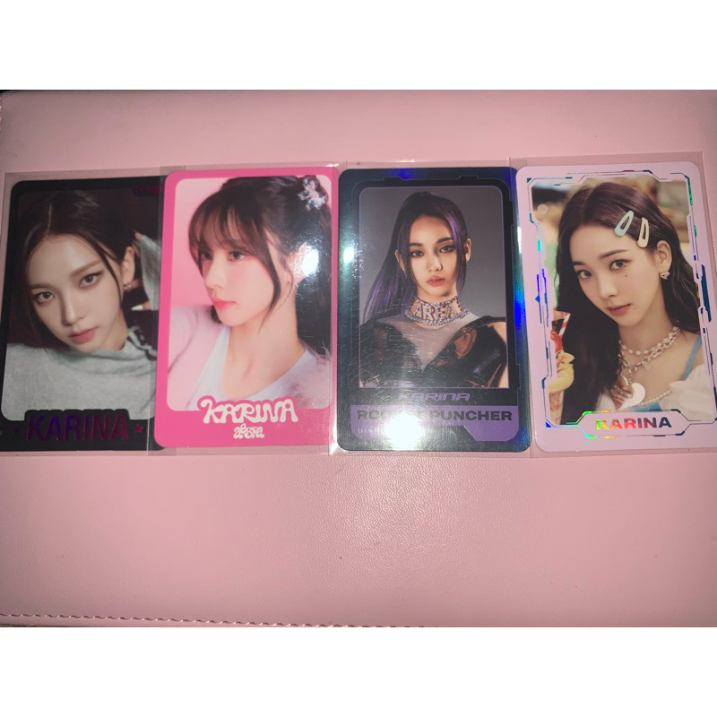 Karina PHOCARD AESPA OFFICIAL CONCEPT TC TRADING CARD | Shopee Thailand