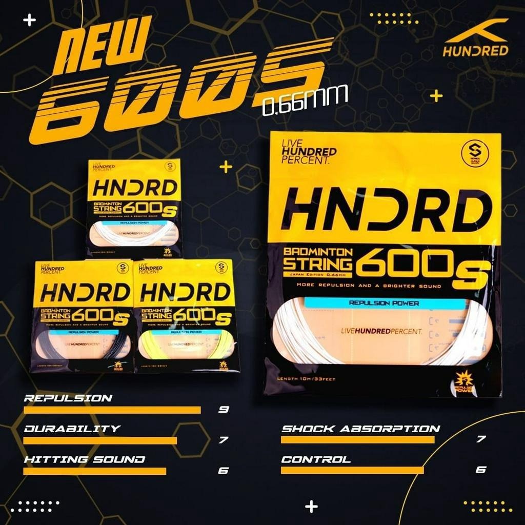 สายแบดมินตัน - HUNDRED 600S/HNDRD 600S แร็กเก็ตสายต้นฉบับหลายสี ...