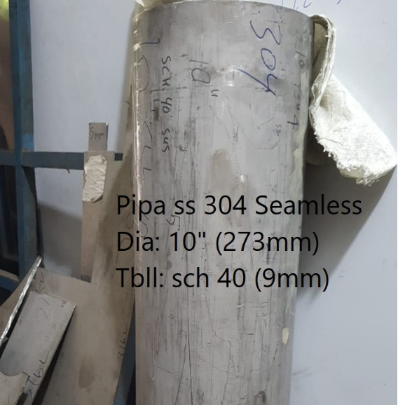 ท่อ 10" Seamless 304 ss (273m ) x sch 40 (9mm) | ท่อสแตนเลสสแตนเลสสามารถปรับแต่งขนาด | Shopee ...