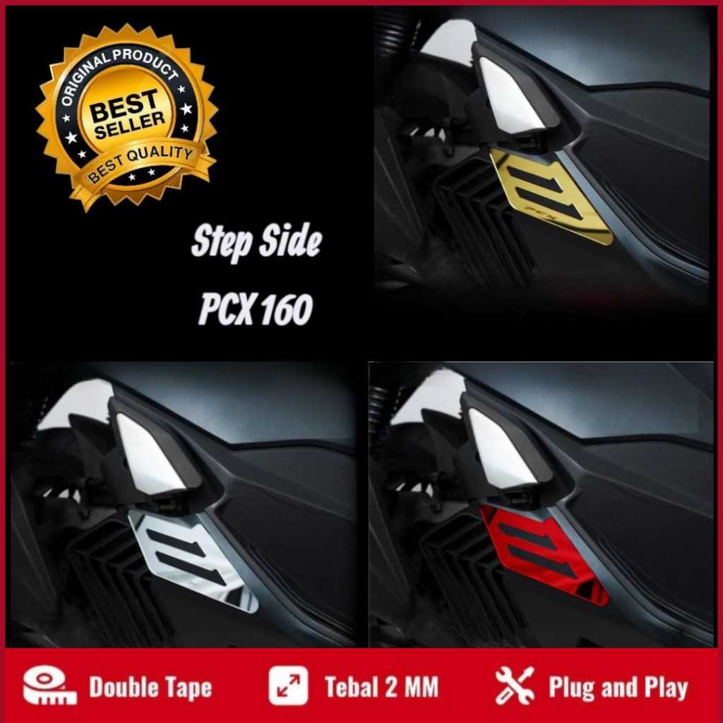 1set PCX 160 Step side Garnish Cover, ขวาและซ้าย PCX 160 ตัวป้องกัน ...