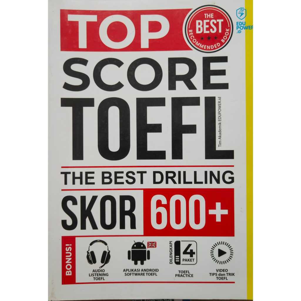 TOP SCORE TOEFL BOOK THE BEST DRILLING SCORE 600+ | Shopee Thailand