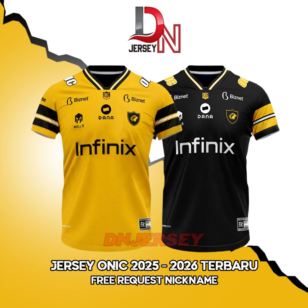 NEWEST ONIC ESPORT GAMING Jersey 2025 - 2026 (ฟรีชื่อฉายที่กําหนดเอง ...