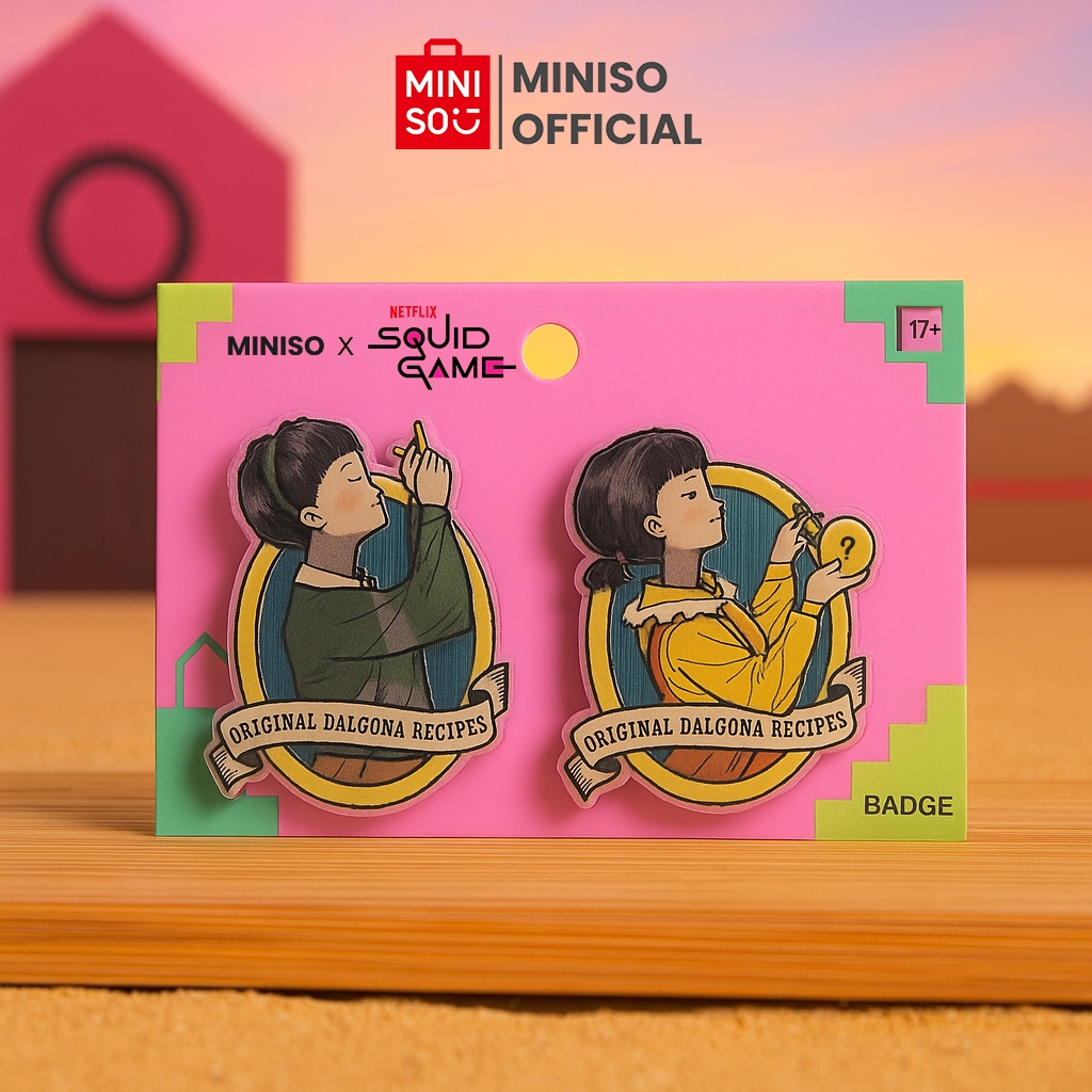 MINISO x SQUID GAME Collection badge Pin/Squid Game Character badge ...