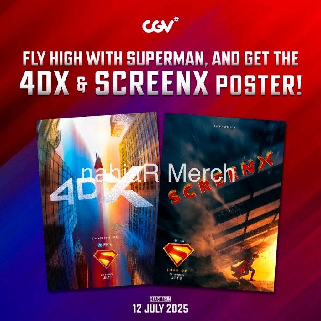 โปสเตอร์ A3 อย่างเป็นทางการของ Superman x CGV | Shopee Thailand
