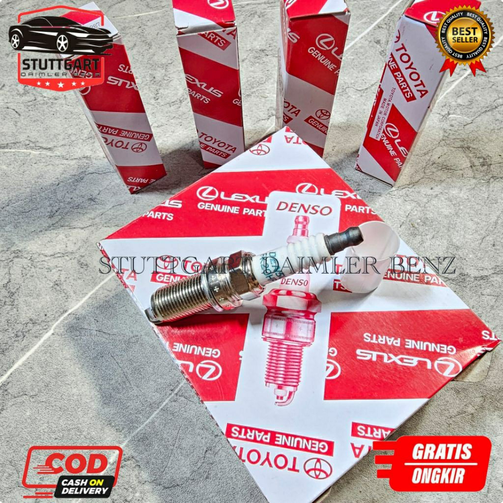 DOUBLE IRIDIUM SPARK PLUG INNOVA REBORN FORTUNER VRZ HILUX 90919-01287 ...