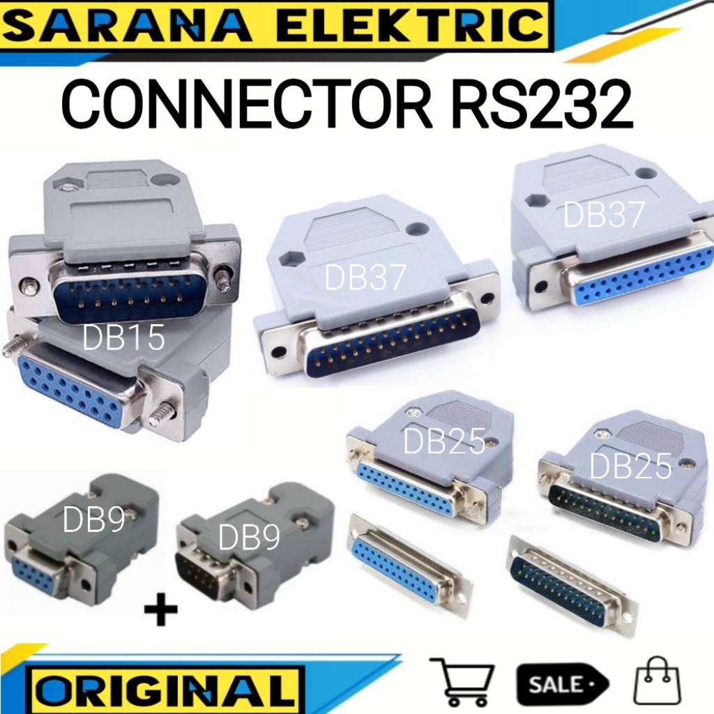 CONNECTOR DB9 DB15 DB25 DB37 RS232 CONECTOR DSUB SOLDER CONNECTOR DB-9 ...