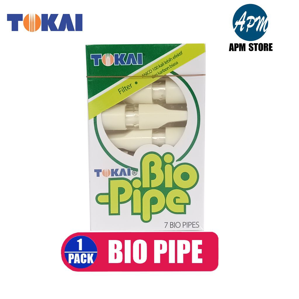 BIOPIPE BIO PIPE TOKAI ORIGINAL SMOKE FILTER 1 PACK CONTAINS 7 PIPES ...