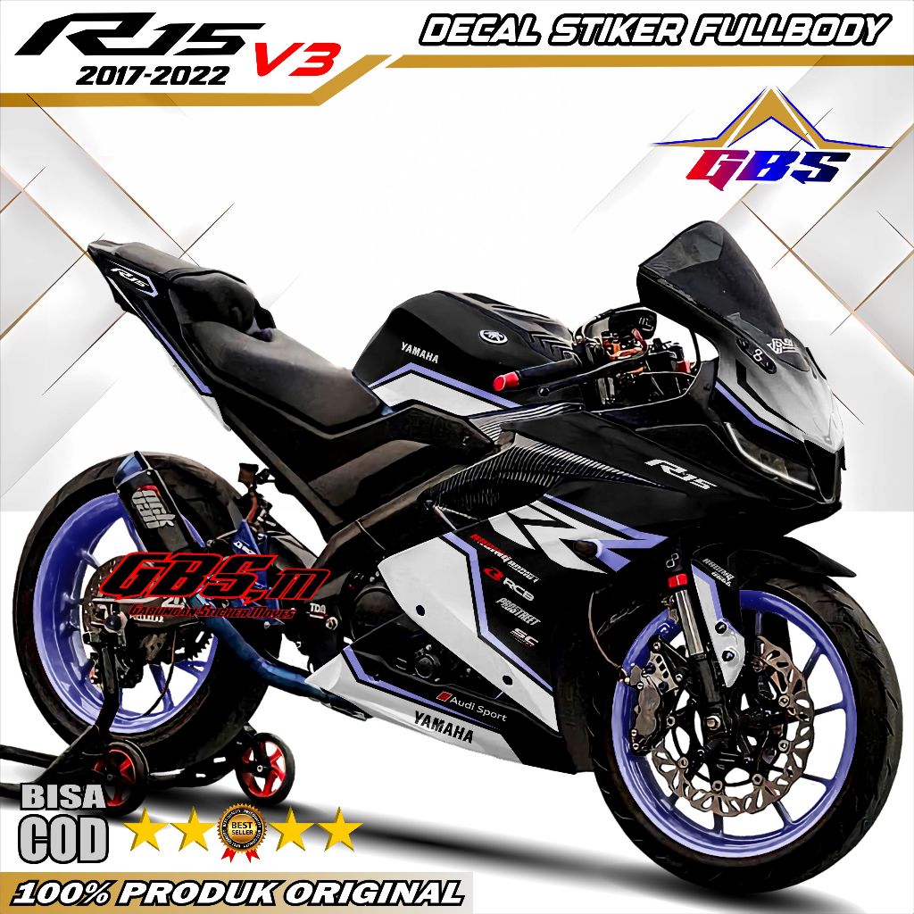 R15 V3 Full Body Decal สติกเกอร์ R15 V3 สติกเกอร์รูปลอกรถจักรยานยนต์ ...