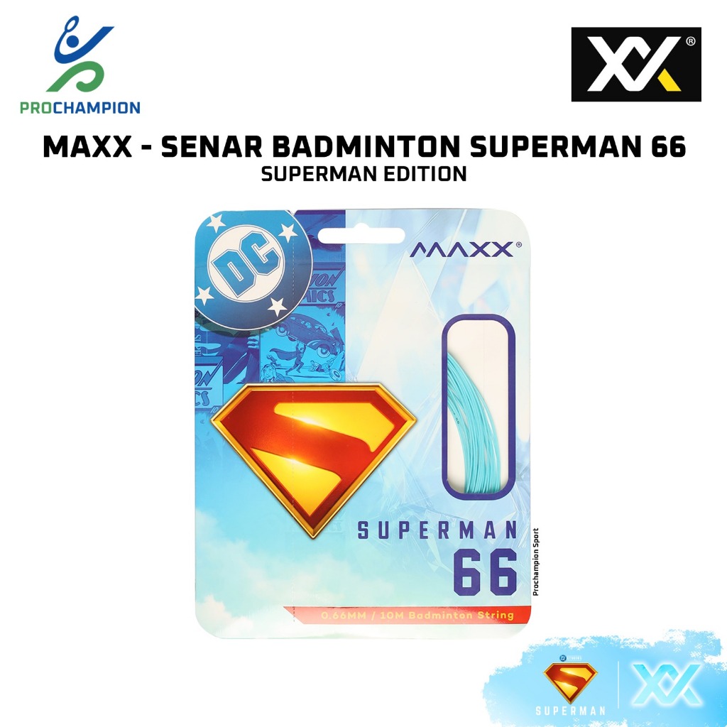 สายแบดมินตัน MAXX Superman 66 Superman Edition | Shopee Thailand